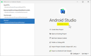 Top screen of this version, 4.2.1 – Fun e-Programming