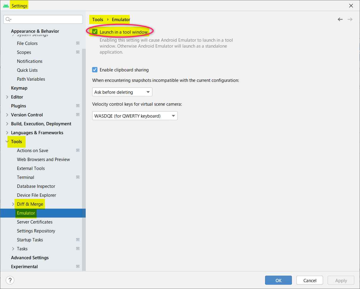 Displaying AVD in a separate window – Fun e-Programming